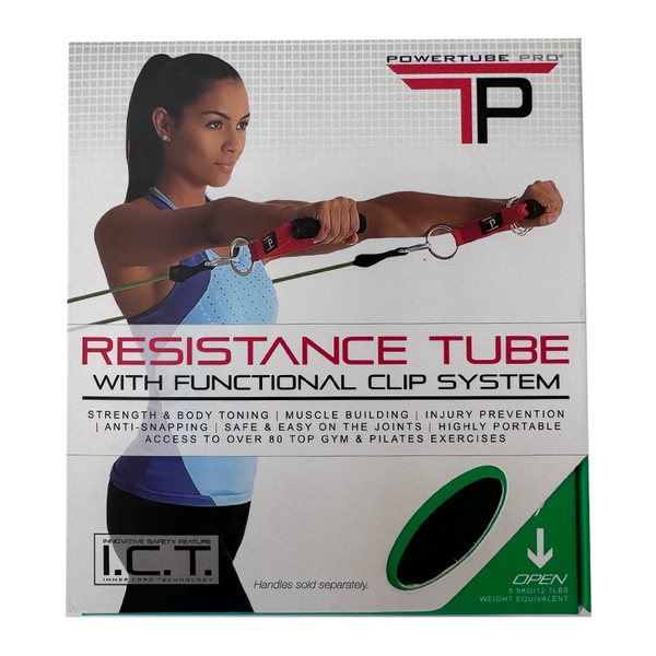 PowerTube Pro Resistance Tube with functional clip system. – JG Rackets